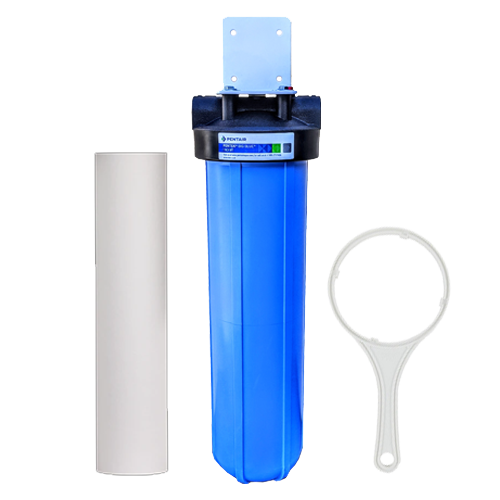 Single Stage Big Blue Sediment Whole House Filtration System - Pure ...