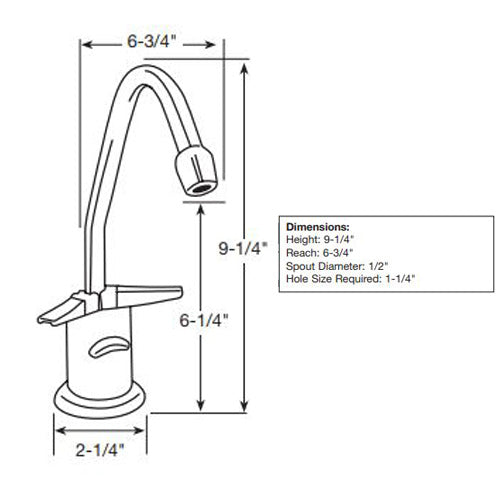Water Inc - WI-LVH500HC EverHot Hot/Cold Elite Series with Long-Reach ...